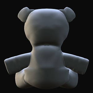 Burlap Bear - Free 3d model on creazilla.com