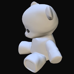 Burlap Bear - Free 3d model on creazilla.com