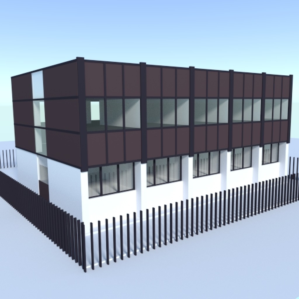 Simple Building - Free 3d model on creazilla.com