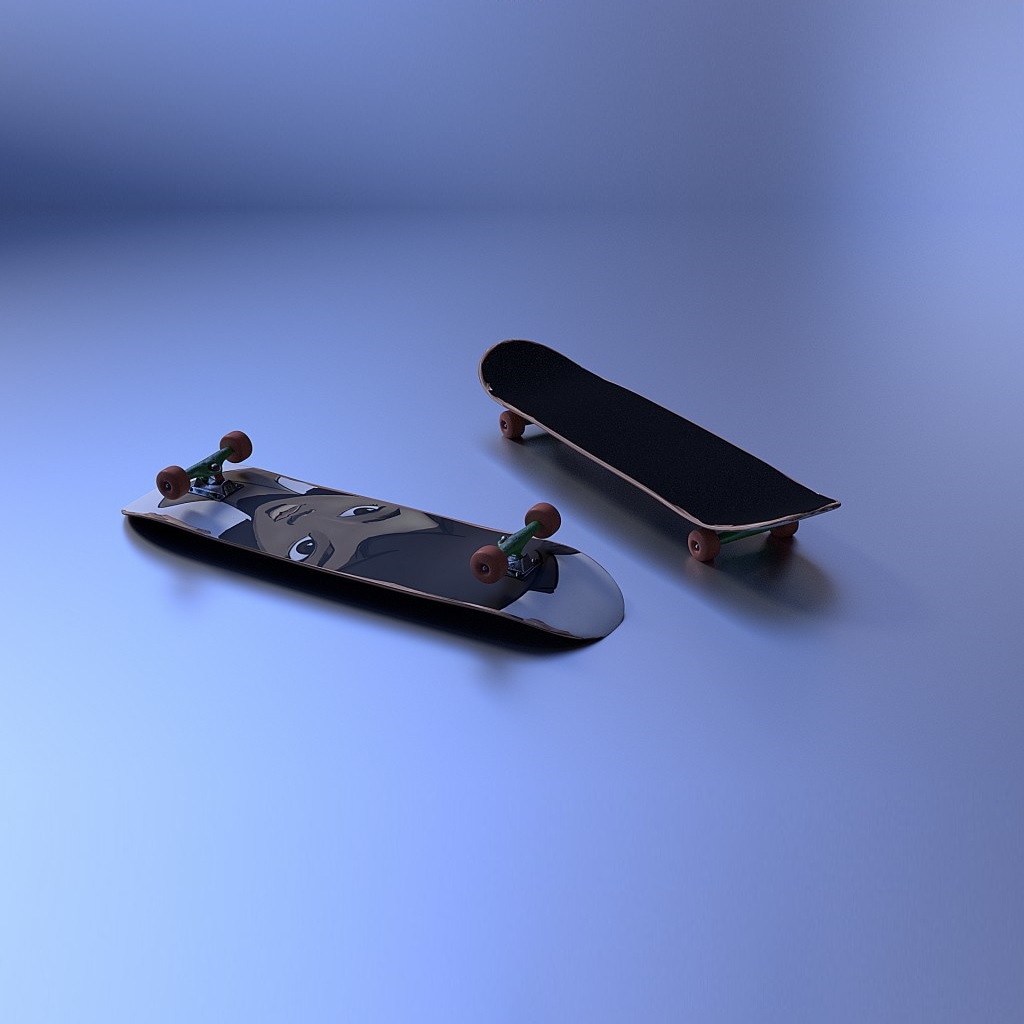 Skateboard - Free 3d model on creazilla.com