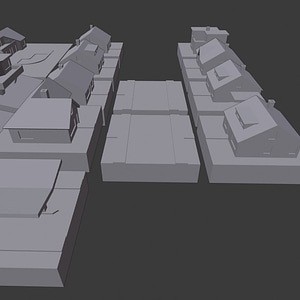 Suburb Assets - Free 3d model on creazilla.com