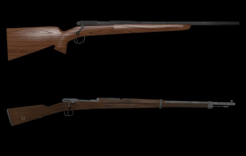 Hunting Rifles - Free 3d model on creazilla.com