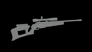 Set of Sniper Rifles - Free 3d model on creazilla.com