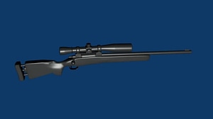 Set of Sniper Rifles - Free 3d model on creazilla.com