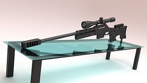 Set of Sniper Rifles - Free 3d model on creazilla.com