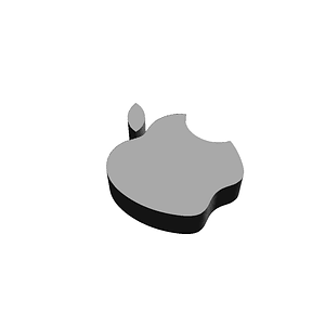 Apple logo - Free 3d model on creazilla.com
