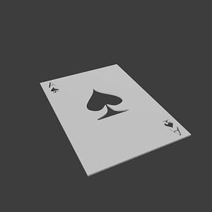 Card - Free 3d model on creazilla.com