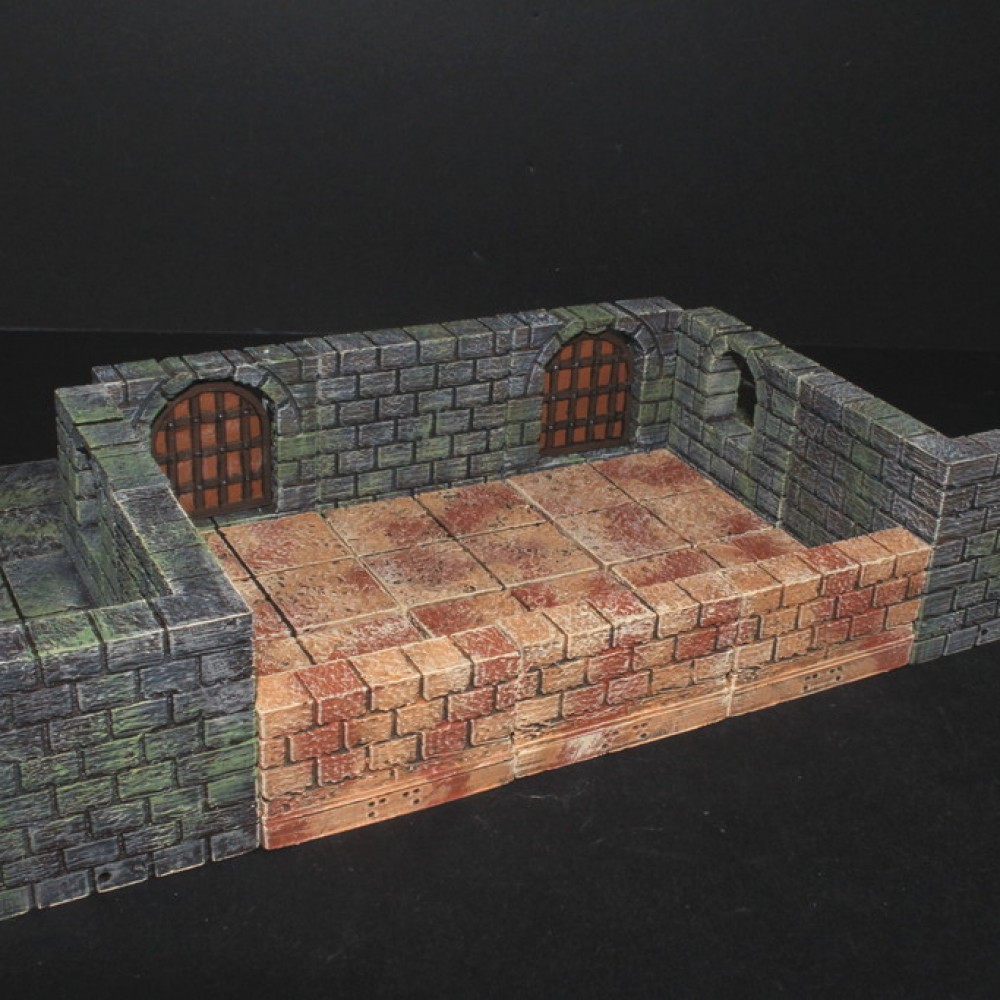 Cut Stone Half Wall - Free 3d model on creazilla.com