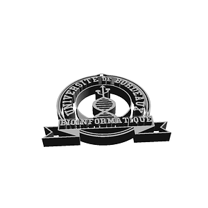 Bioinformatics Master Bordeaux Logo - Free 3d model on creazilla.com