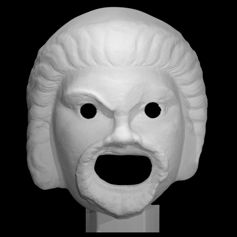 Male Comic Mask - Free 3d model on creazilla.com