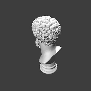 Colossal portrait of Lucius Verus 3d model