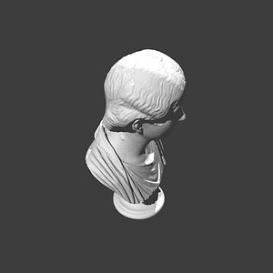 Portrait of Roman lady - Free 3d model on creazilla.com