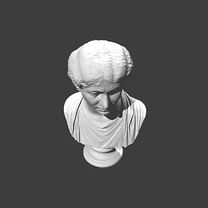 Portrait of Roman lady - Free 3d model on creazilla.com