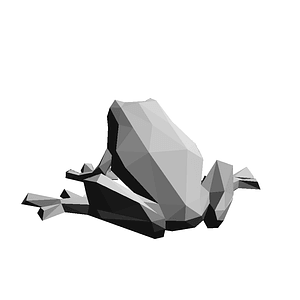 Low Poly Frog 3d model