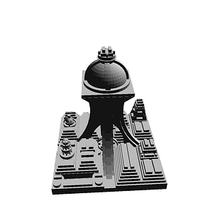 Procedural Space Cities - Free 3d model on creazilla.com