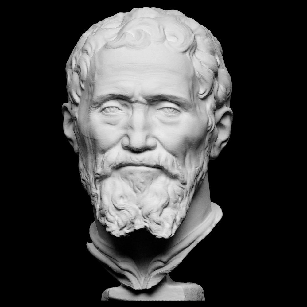Portrait of Michelangelo - Free 3d model on creazilla.com