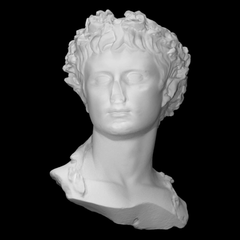 Bust of emperor Augustus - Free 3d model on creazilla.com