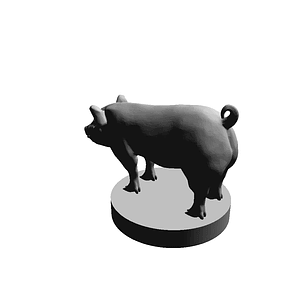 Pig Miniature - Free 3d model on creazilla.com
