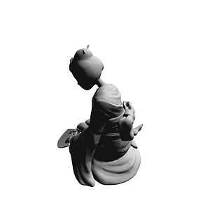 Sad Geisha - Free 3d model on creazilla.com