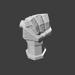 Punch HellBoy - Free 3d model on creazilla.com