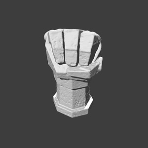 Punch HellBoy - Free 3d model on creazilla.com
