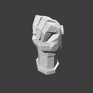 Punch HellBoy - Free 3d model on creazilla.com