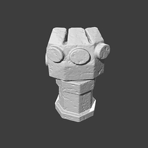 Punch HellBoy - Free 3d model on creazilla.com