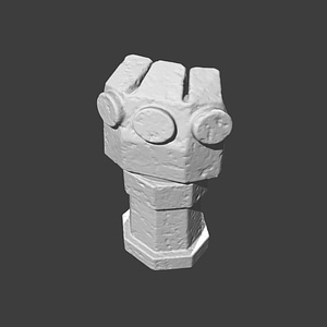 Punch HellBoy - Free 3d model on creazilla.com