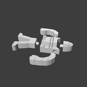 Red Lightning Hero - Free 3d model on creazilla.com