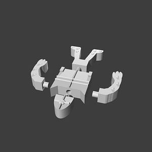 Red Lightning Hero - Free 3d model on creazilla.com