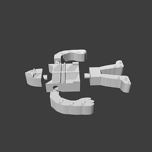 Red Lightning Hero - Free 3d model on creazilla.com