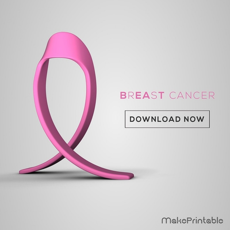 Pink Ribbon 3d model