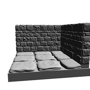 Stone Dungeon Corner - Free 3d model on creazilla.com