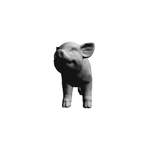 Pig Sculpture - Free 3d model on creazilla.com