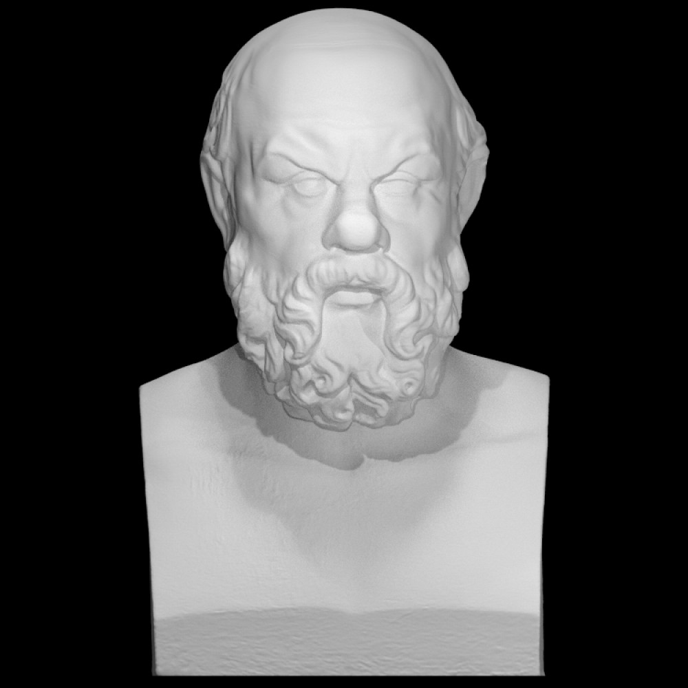 Portrait of Socrates - Free 3d model on creazilla.com