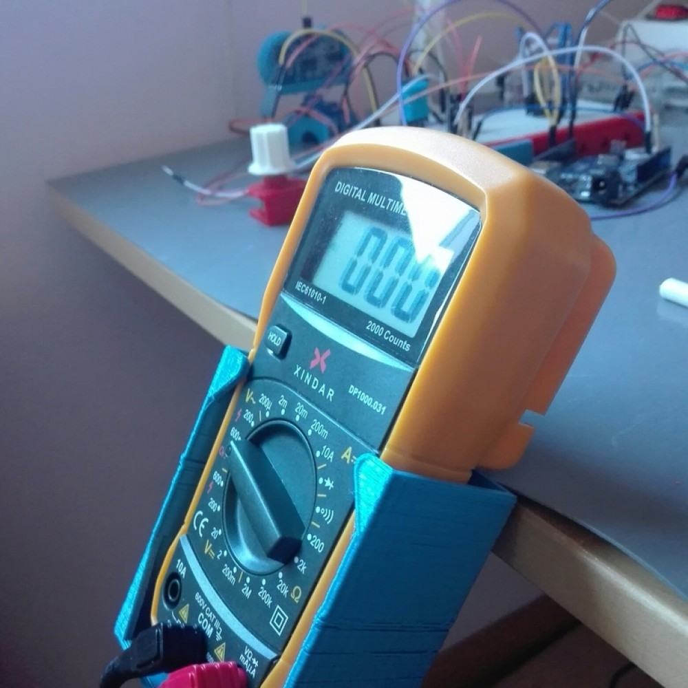 Multimeter table holder - Free 3d model on creazilla.com