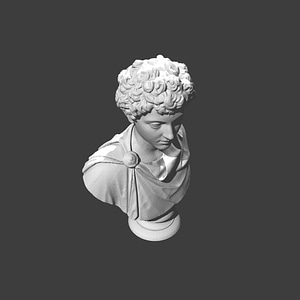 Portrait of Marcus Aurelius as a young man 3d model