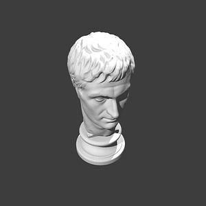 Portrait of an unknown man, maybe a young Julius Caesar - Free 3d model ...