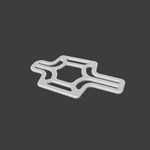 Moldable Finger Splint - Free 3d model on creazilla.com