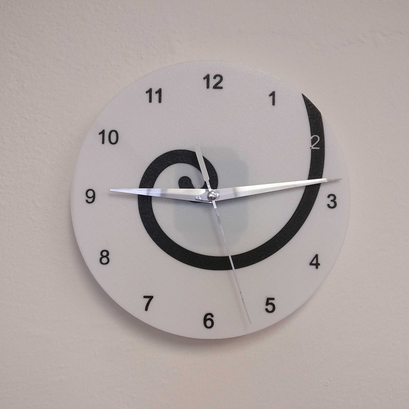 Fibonacci Spiral Clock - Free 3d model on creazilla.com