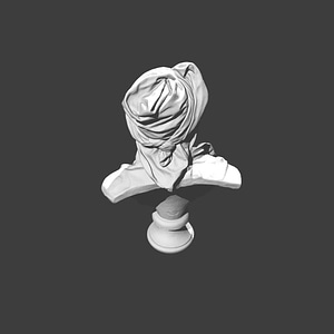 Portrait of Nicolas Coustou - Free 3d model on creazilla.com