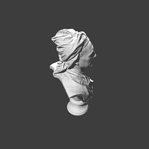 Portrait of Nicolas Coustou - Free 3d model on creazilla.com