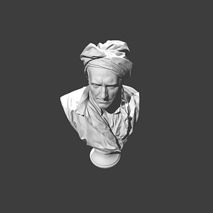 Portrait of Nicolas Coustou - Free 3d model on creazilla.com