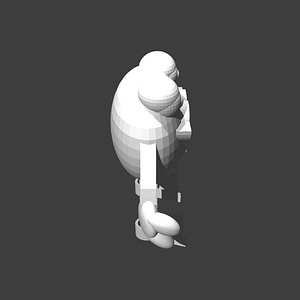 M&Ms guy - Free 3d model on creazilla.com