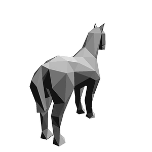 Low Poly Horse - Free 3d model on creazilla.com