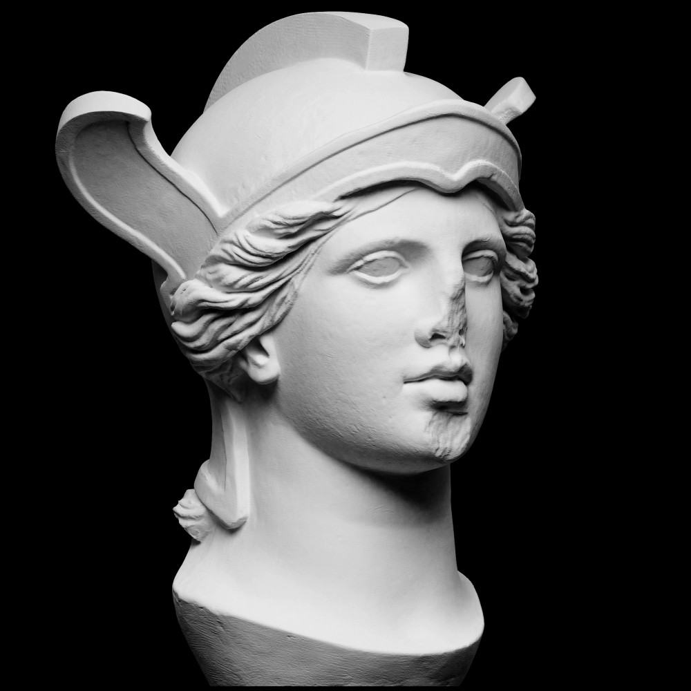 Head of Athena Parthenos - Free 3d model on creazilla.com