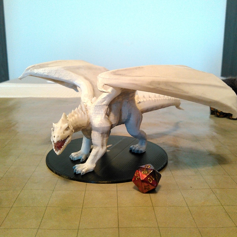 White Dragon - Free 3d model on creazilla.com