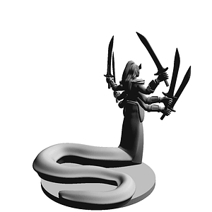 Marilith - Free 3d model on creazilla.com