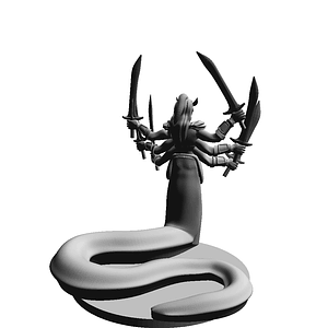 Marilith - Free 3d model on creazilla.com