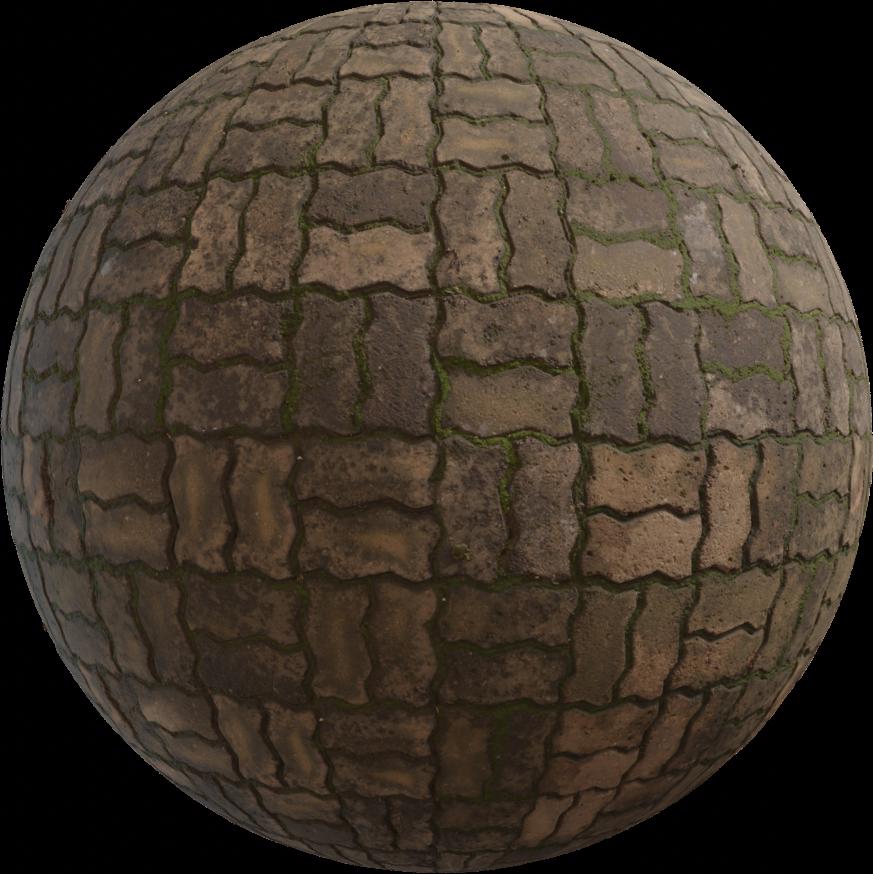 Brick Moss - Free 3d model on creazilla.com